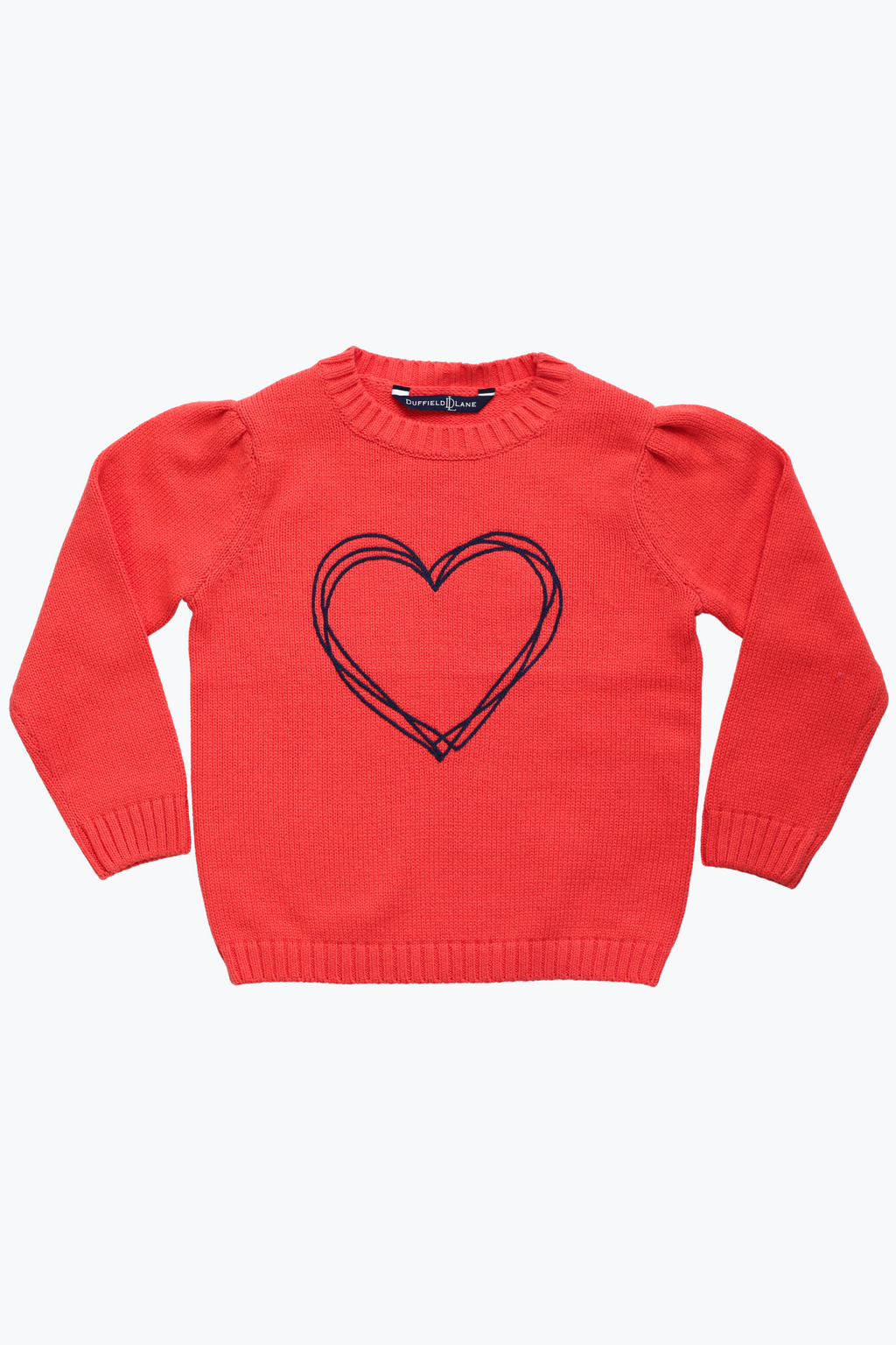 Girls Heart Crew Neck Sweater – Duffield Lane