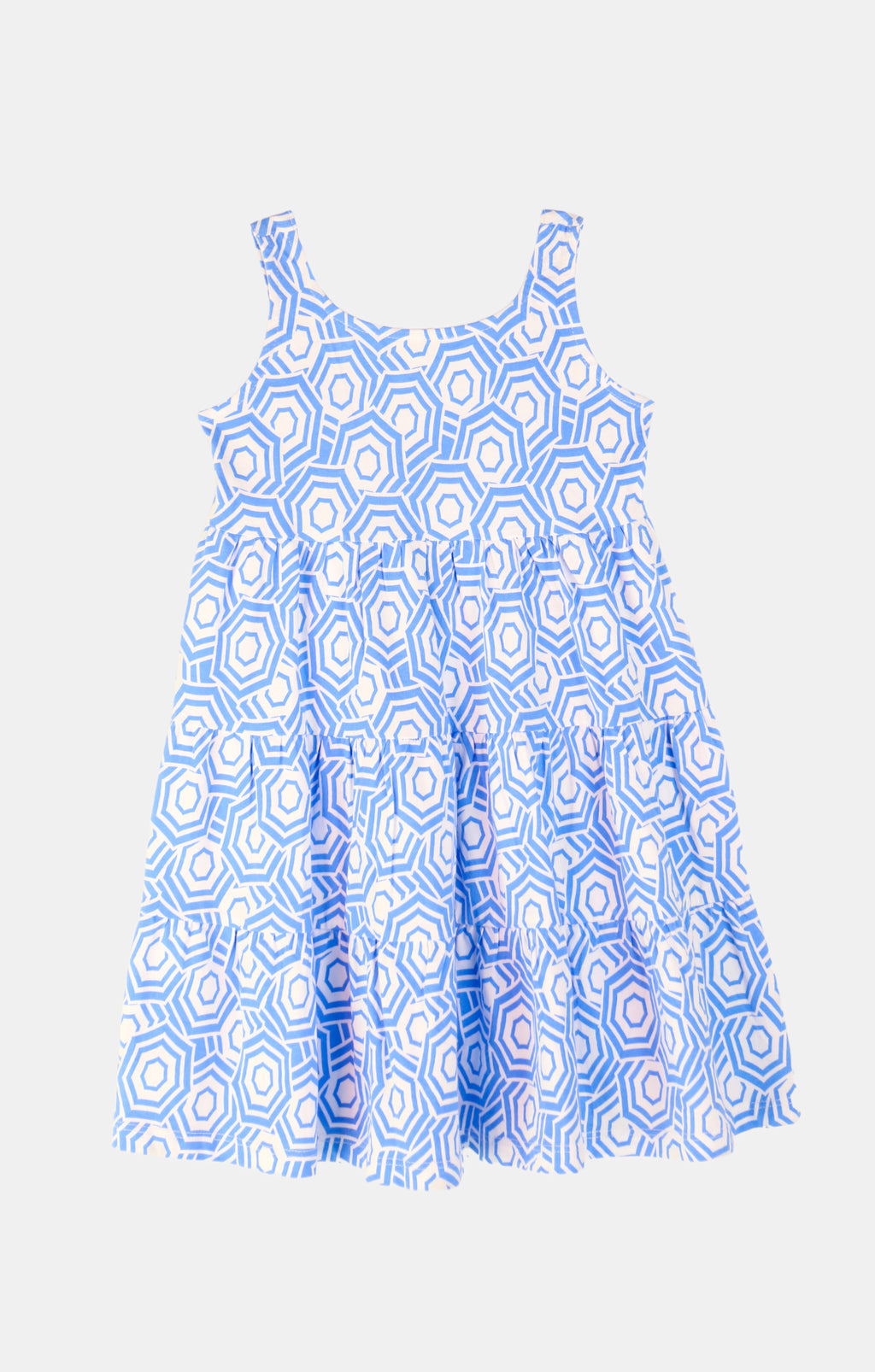 Girls Lucy Dress in Umbrella Sky – Duffield Lane