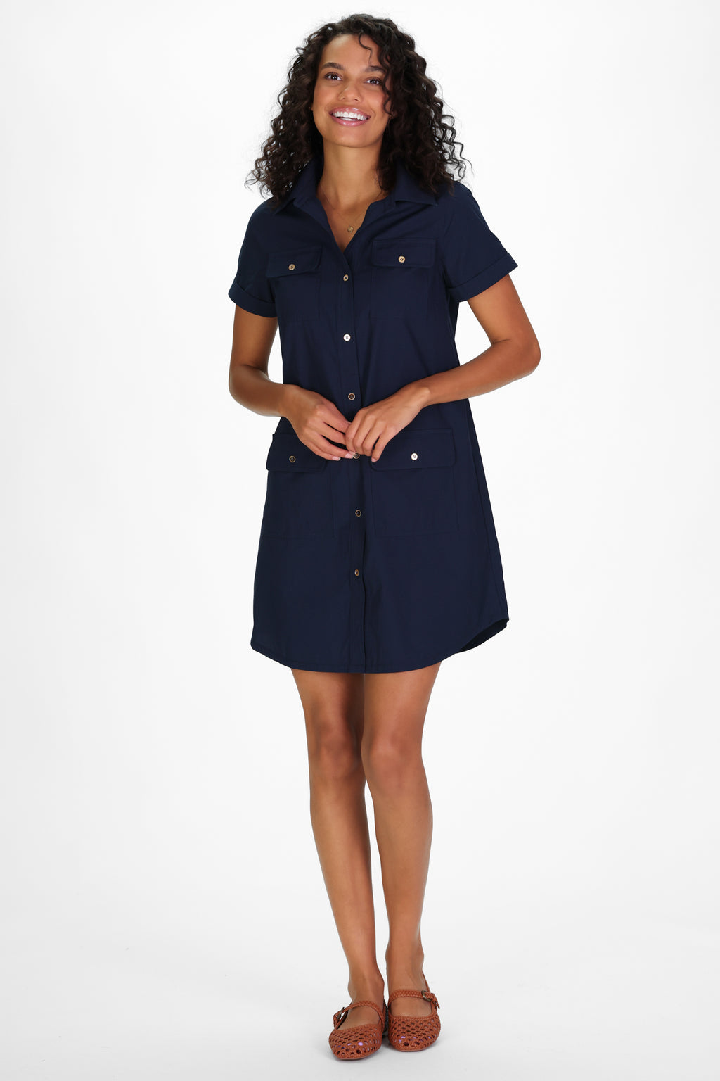 Danette Dress in Navy – Duffield Lane