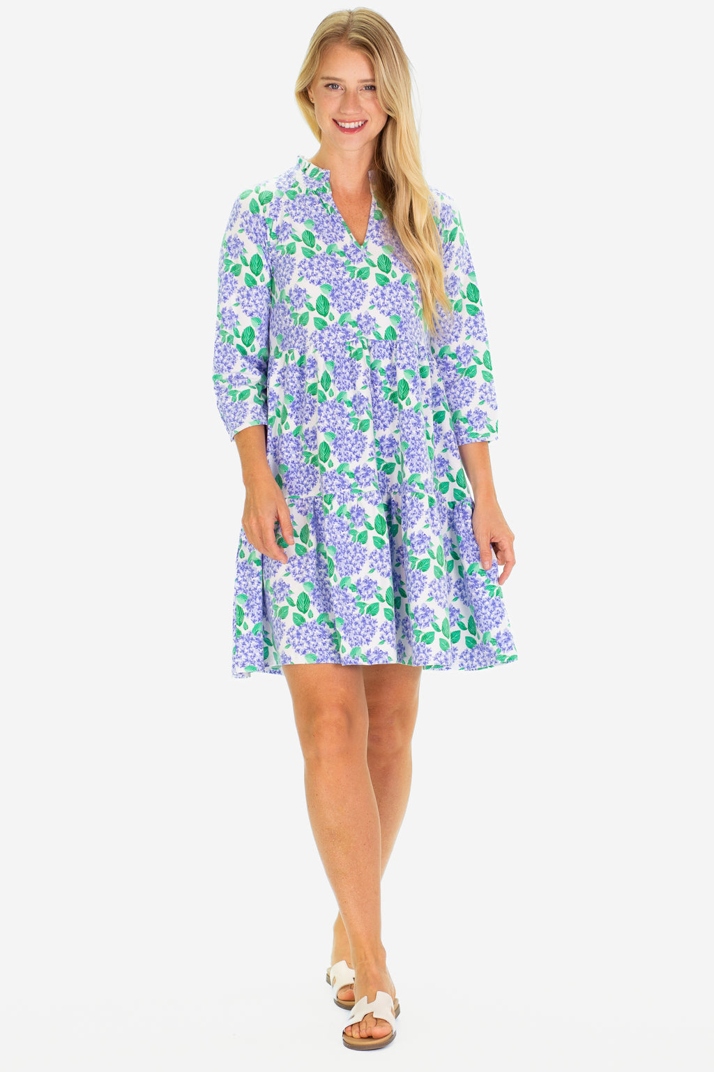 The Fiona Dress in Hydrangea Bloom – Duffield Lane
