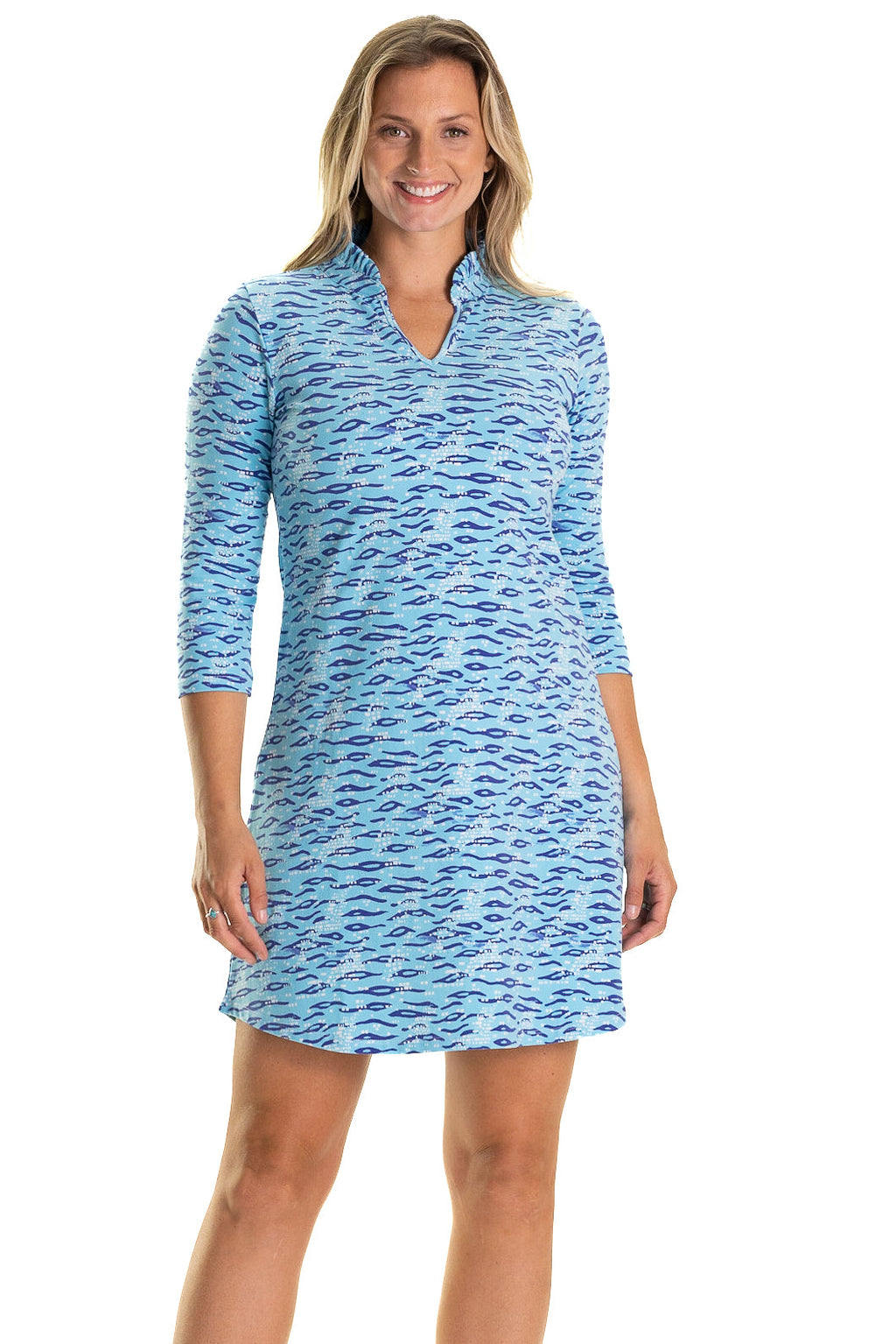 The Lillian Dress in Leland Gal Shoreline – Duffield Lane